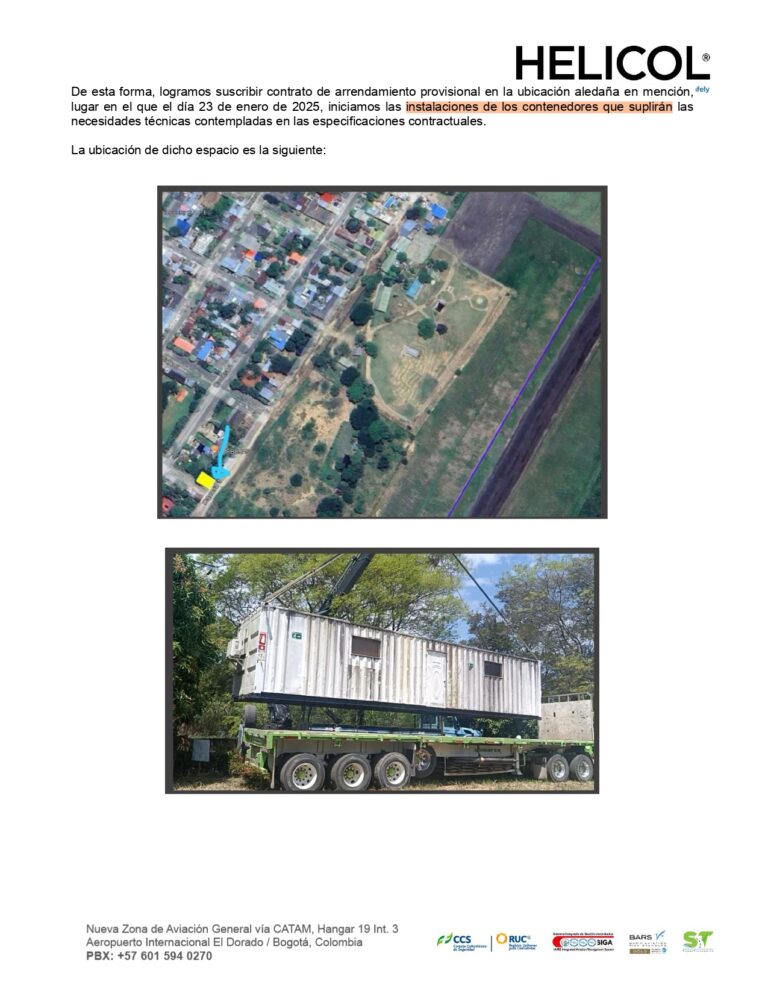 HELICOL Incumple Contrato de Transporte Aéreo Firmado con Ecopetrol ...